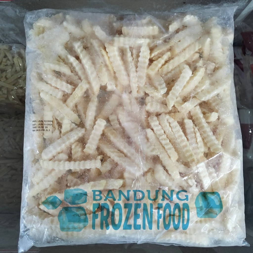 Jual GOGOFRIES KENTANG GORENG CRINCLE CUT 2KG CURAH | Shopee Indonesia