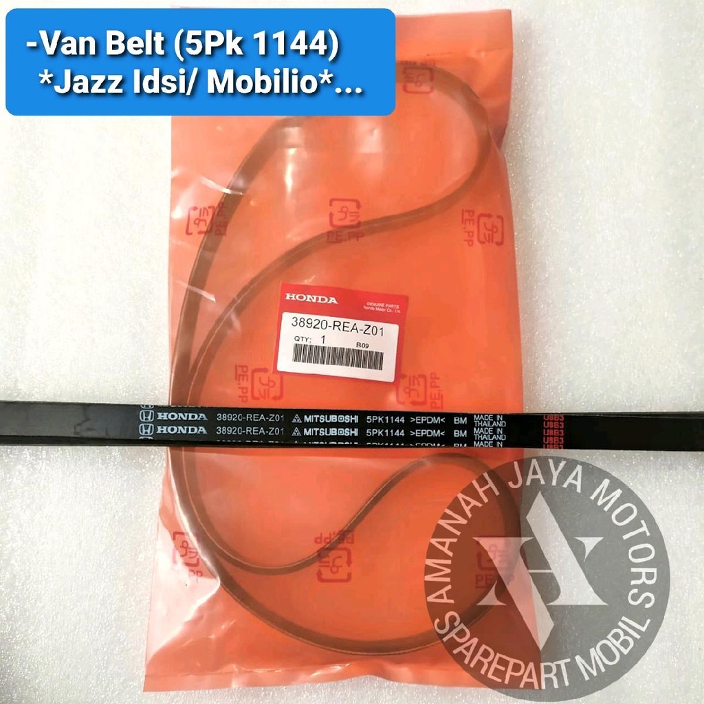 Jual Van Belt Fan Belt Tali Kipas Honda Jazz Idsi/Mobilio 5PK 1144 | Shopee Indonesia