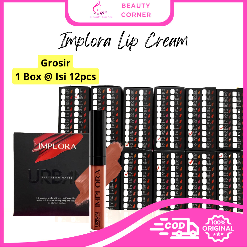 Jual Implora Lip Cream Matte - 1 Box Isi 12pcs IMPLORA | Shopee Indonesia