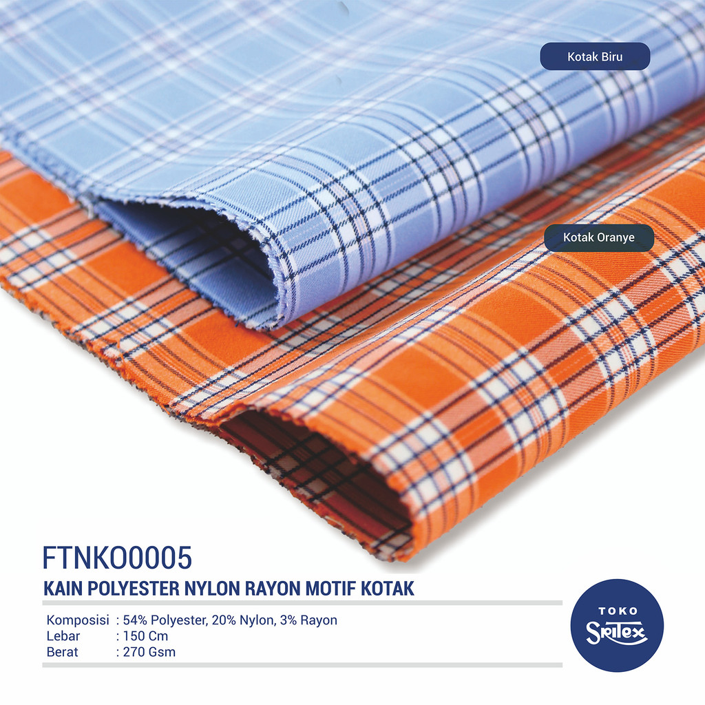 Jual Toko Sritex Kain Tetron Nilon Dyed Kotak Tartan Flanel Premium ...