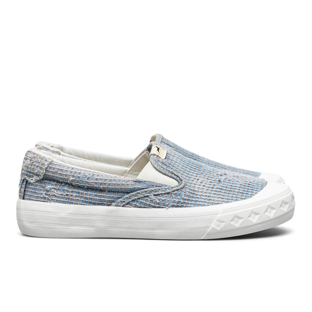 Jual Sepatu Compass Retrograde Slip On Waffle Indigo Original | Shopee ...