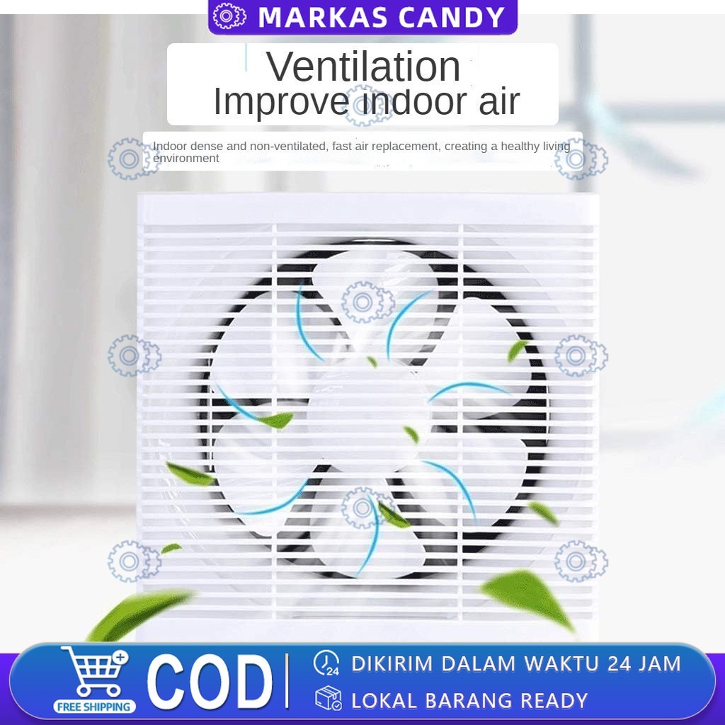 Jual Exhaust Fan Dinding Wall Exhaust Hexos/Heksos Fan Dinding 10INCI ...