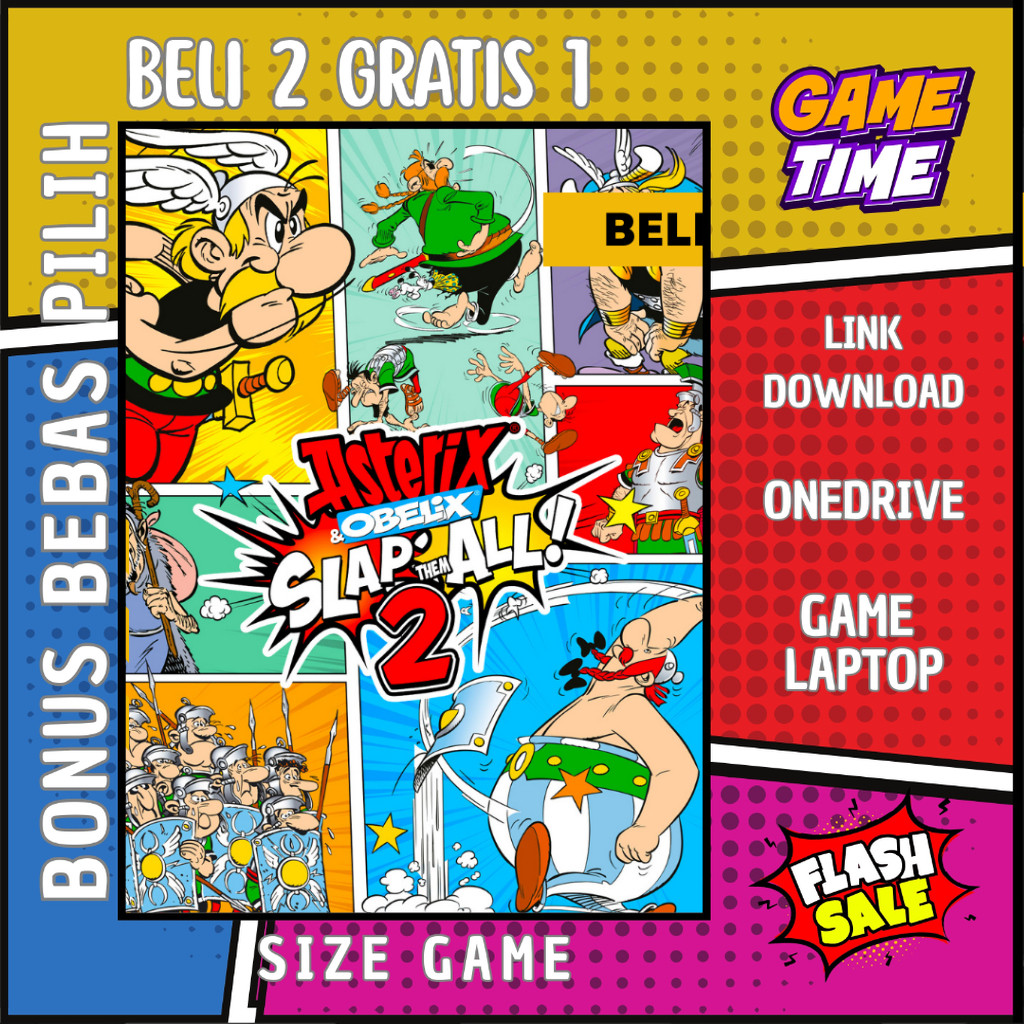 Jual ASTERIX AND OBELIX SLAP THEM ALL 2 - GAME PC - GAME LAPTOP ...