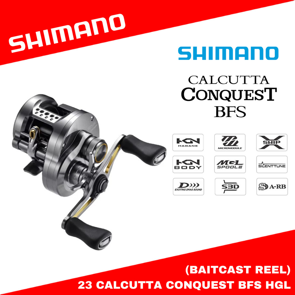 Jual Shimano Baitcasting Reel 23 Calcutta Conquest BFS HGL (Left Handle) | Shopee Indonesia