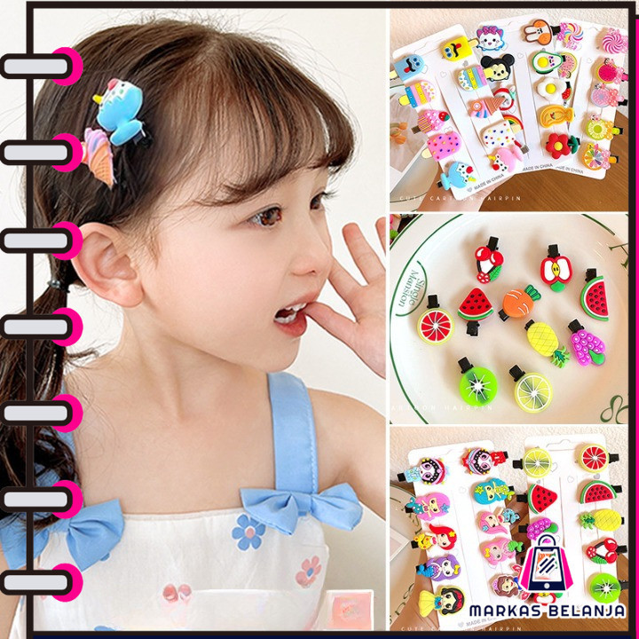 Jual Jepit Rambut Anak Perempuan Lucu 10 in 1 Jepitan Rambut Fashion ...