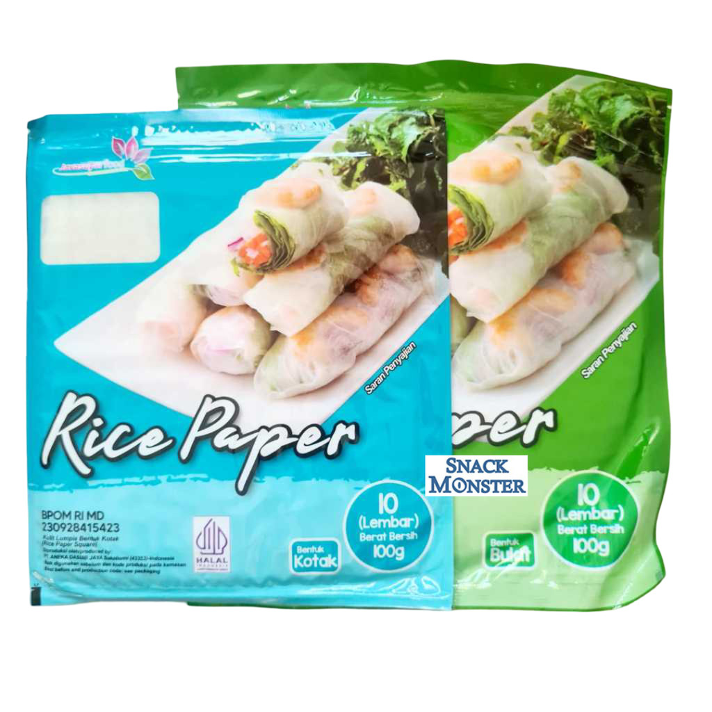 Jual Rice Paper Kulit Lumpia Vietnam Spring Roll - Netto 10 lembar (100 ...