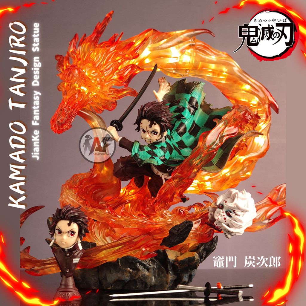 Jual Statue Action Figure Demon slayer Tanjiro Kamado jianke fantasy ...