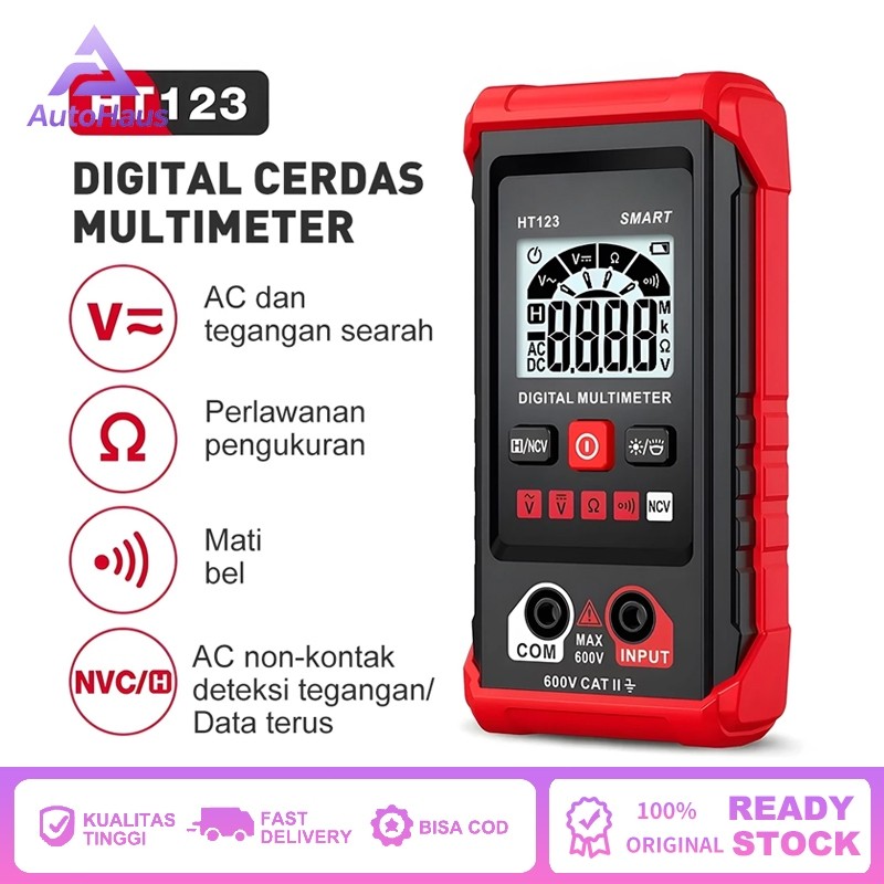 Jual HT123 Digital Multi Meter AC/DC 4000 Counts MULTI TESTER METER ...