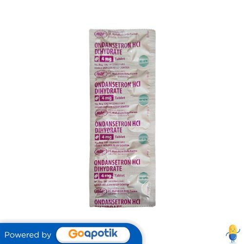 Jual Ondansetron Hcl Dihydrate Mahakam 4 Mg Strip 10 Tablet | Shopee ...