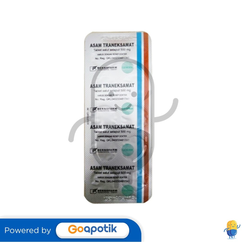 Jual Tranexamic Acid Bernofarm 500 Mg Strip 10 Tablet | Shopee Indonesia