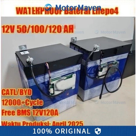Jual 2025 Baterai 【12000+Cycle】CATL/BYD Lifepo4 12V BMS Lifepo4 Baterai 100A Baterai lithium ...