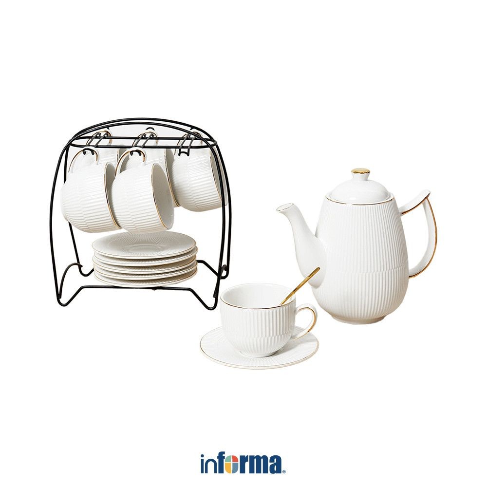 Jual Informa Appetite Set 7 Pcs Lailey Teko & Cangkir Dengan Saucer Cup ...
