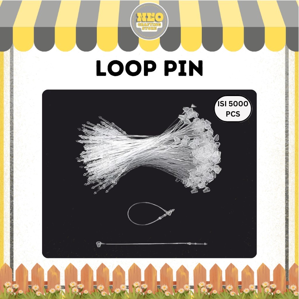 Jual LOOP PIN / Plastik Lock Hang Tag Pin 5000 pcs | Shopee Indonesia