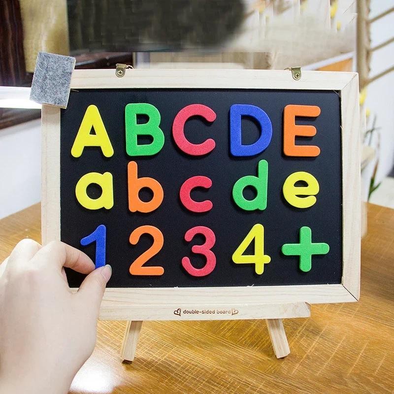 Jual Magnetic Letters Numbers Alphabet ABC 123 Fridge Magnets Plastic ...