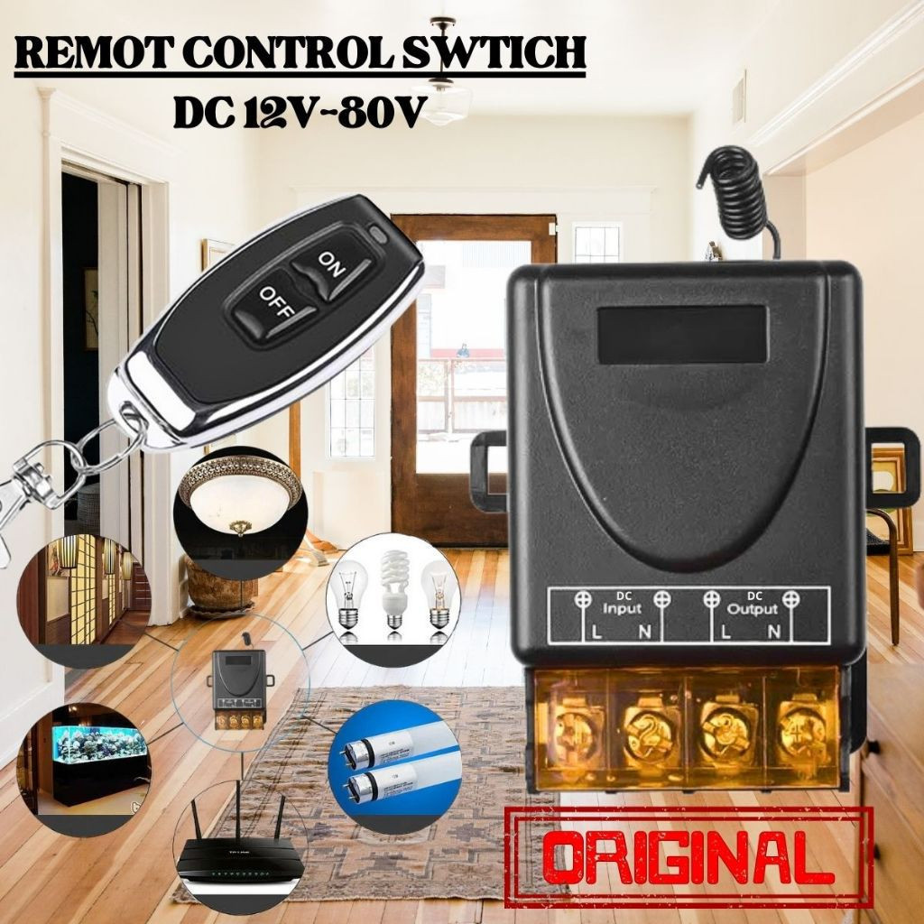 Jual Remote Control Relay Switch Saklar on Off AC 220 DC 12V 1CH ...