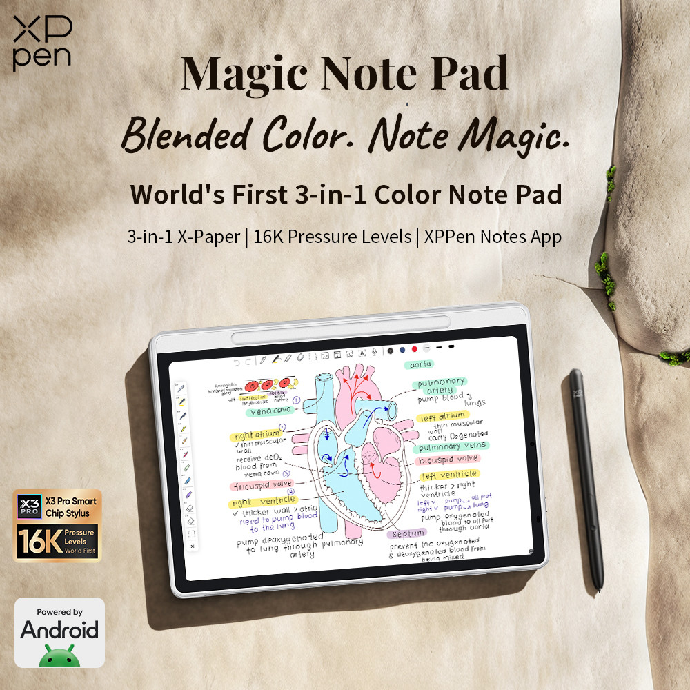 Jual XPPen Magic Note Pad 3-in-1 Ink Paper Light Nature Color E-book ...