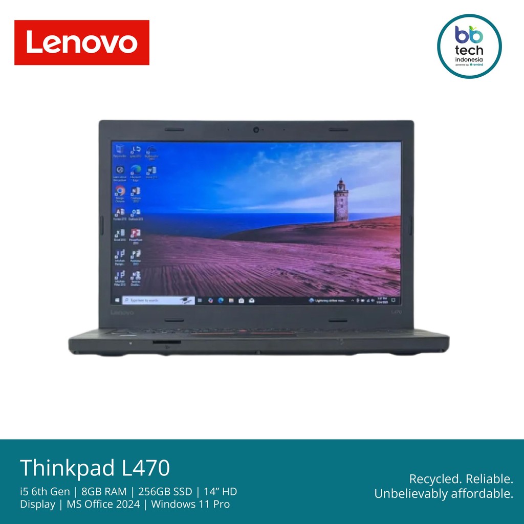 Jual Lenovo Thinkpad L470 | i5 6th Gen | 8GB RAM | 256GB SSD | 14” HD ...