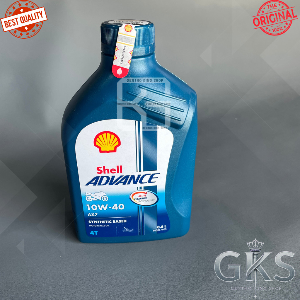 Jual Oli MESIN Motor Shell Advance AX7 4T 10W-40 0.8 Liter | Shopee ...