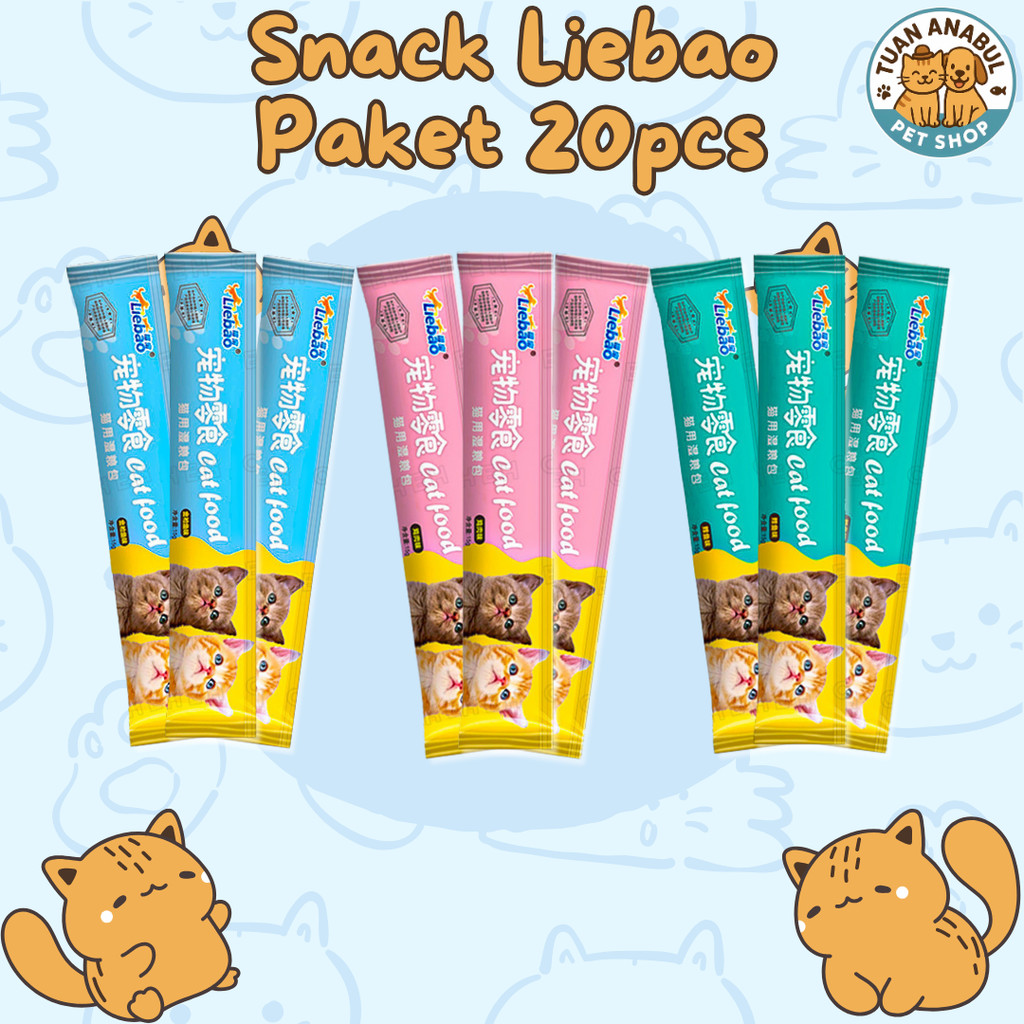 Jual Paket Hemat Snack 20 pcs Liebao Ayam Tuna Cod Fish | Shopee Indonesia