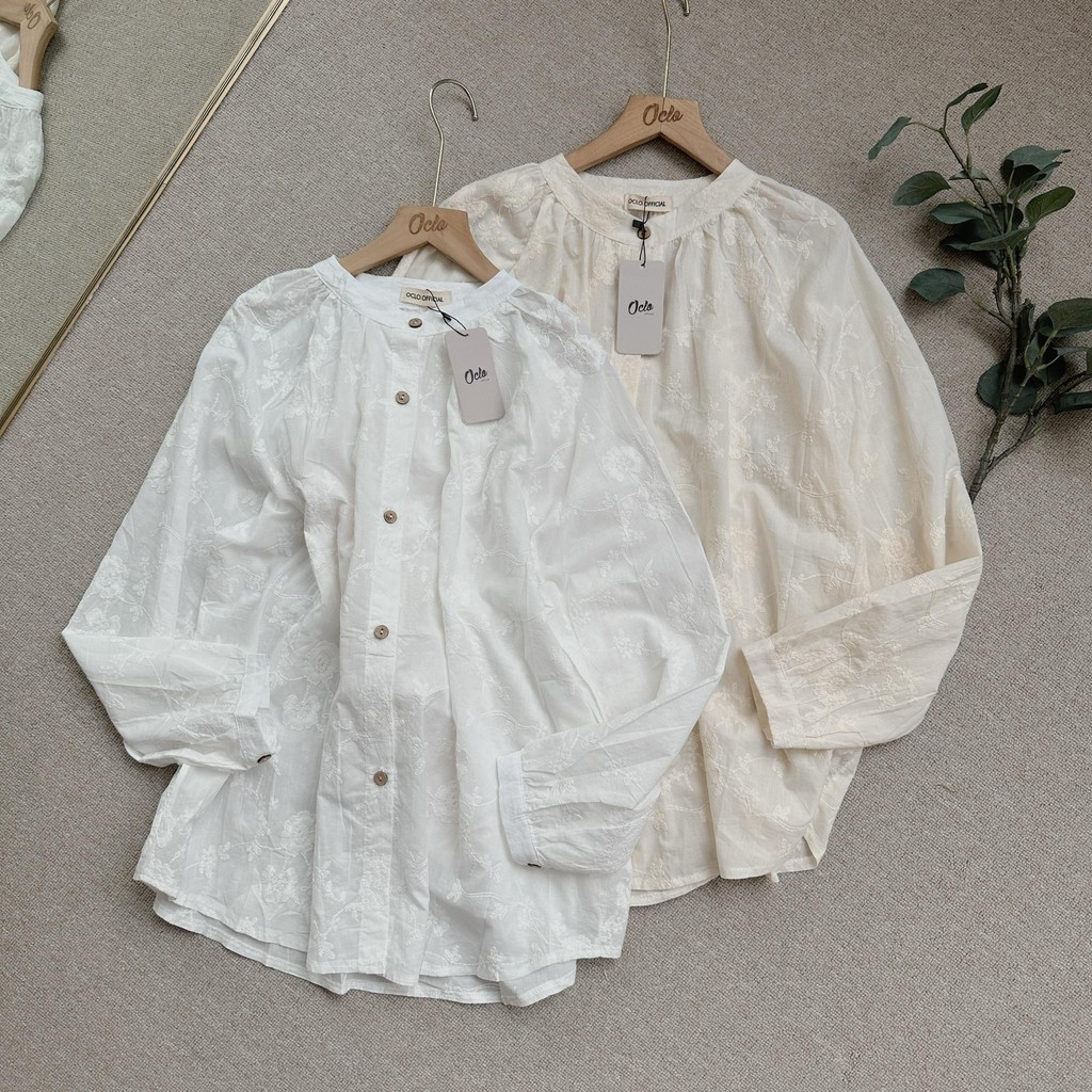 Jual Oclo Lacery Blouse Series Atasan Wanita Katun Bordir Casual Basic ...