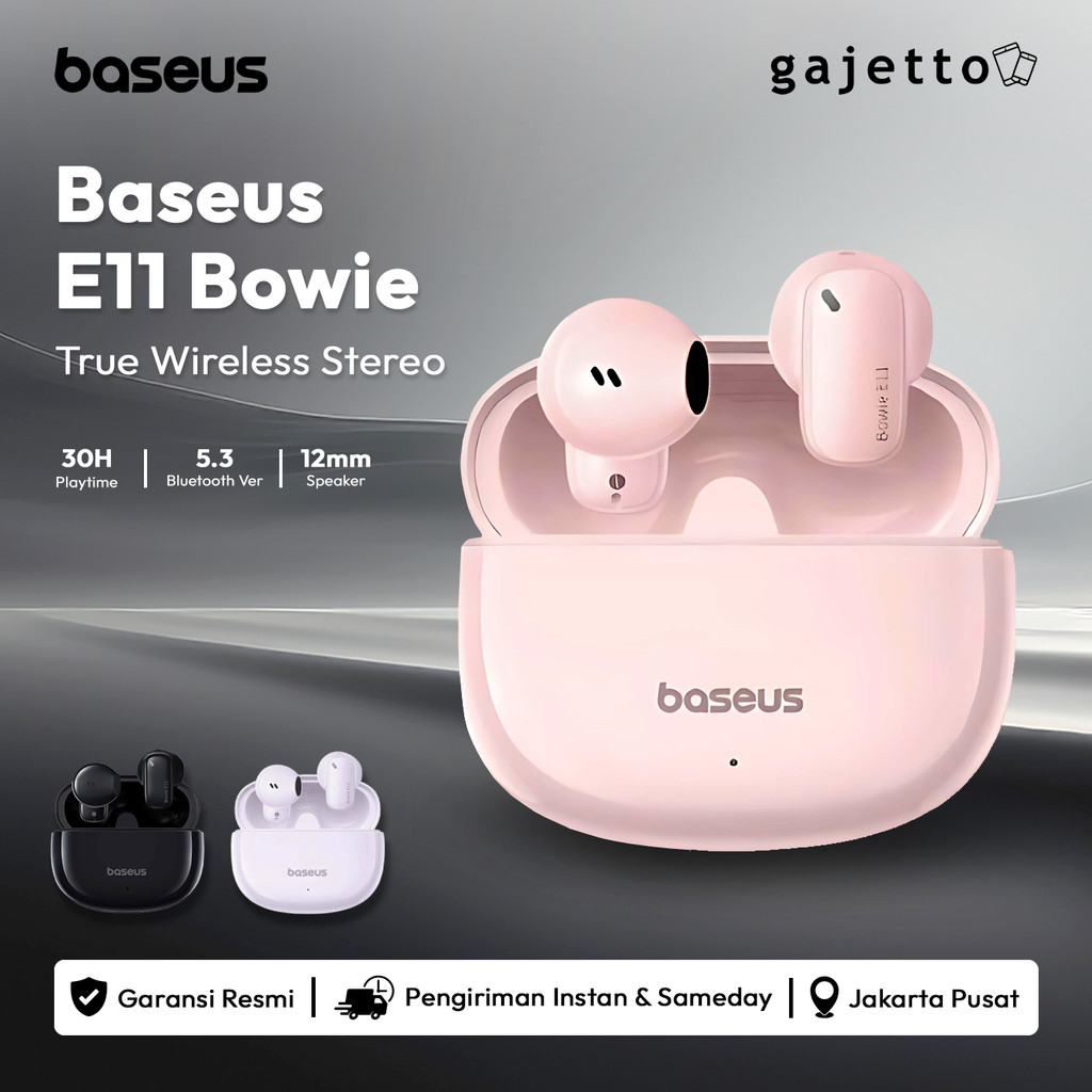Jual BASEUS TWS Bowie E11 True Wireless Earphone Earbuds 30 Hours ...