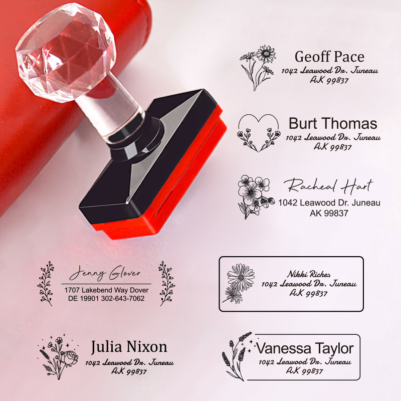 Jual Invitation Stationery Stamp Personalized Stamp Rubber Logo Self ...