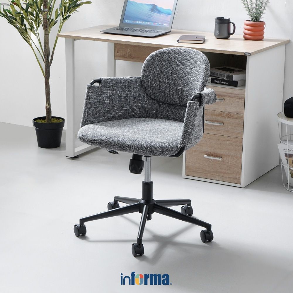 Jual Informa Hilary Kursi Kantor Sandaran Rendah - Abu-Abu Tua Tempat ...