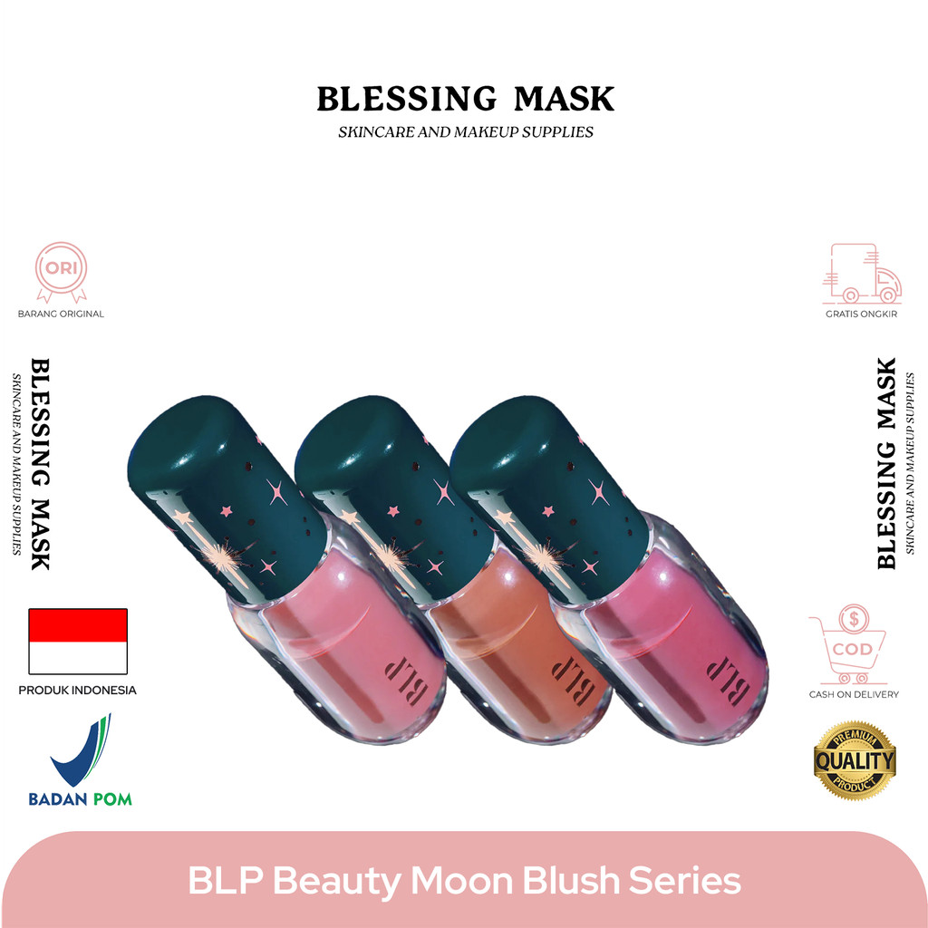 Jual BLP x NADIN AMIZAH - MOON BLUSH - | BLP Beauty Satin Liquid Blush ...