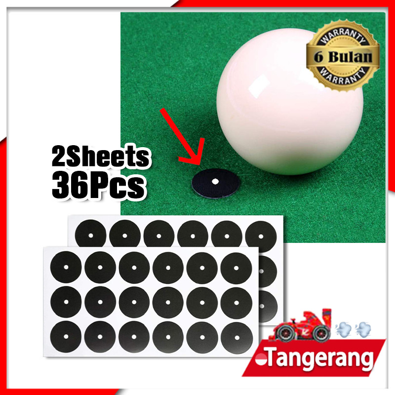Jual 2Lembar Tanda Spot / Titik Hitam Sticker Meja Billiard Biliar ...