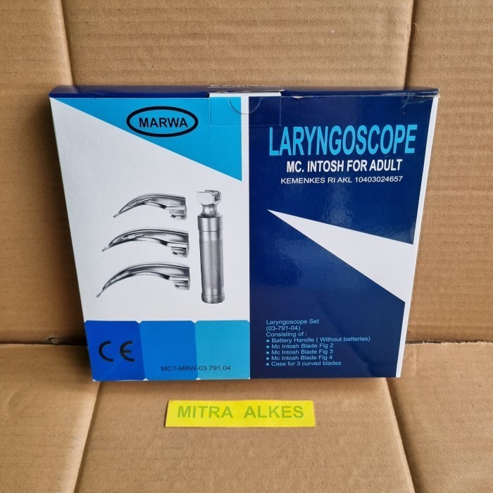 Jual Laryngoscope MARWA. Laringoscope / Laringoskop / Laryng Oscope ...