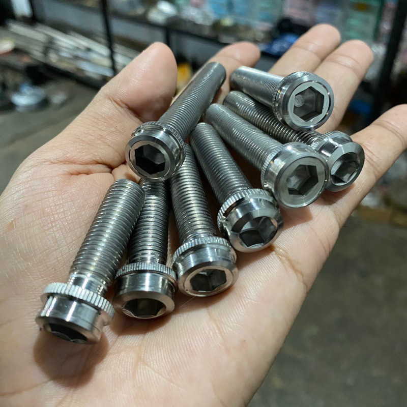 Jual [promo] BAUT STAINLESS M10 DRAT 14 / MUR 14 DRAT HALUS handmade | Shopee Indonesia