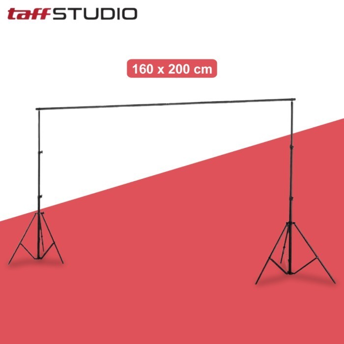 Jual Stand Background TaffSTUDIO Tiang Backdrop Foto Green Screen 1.6 x ...