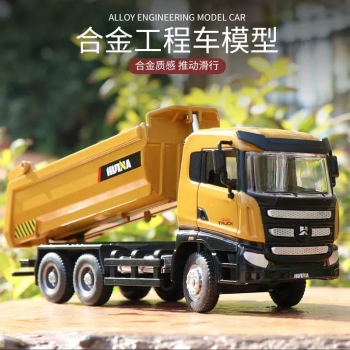 Jual Huina 1718 Dump Truck Alloy 1/50 Diecast Die-Cast Alat Berat Truck ...