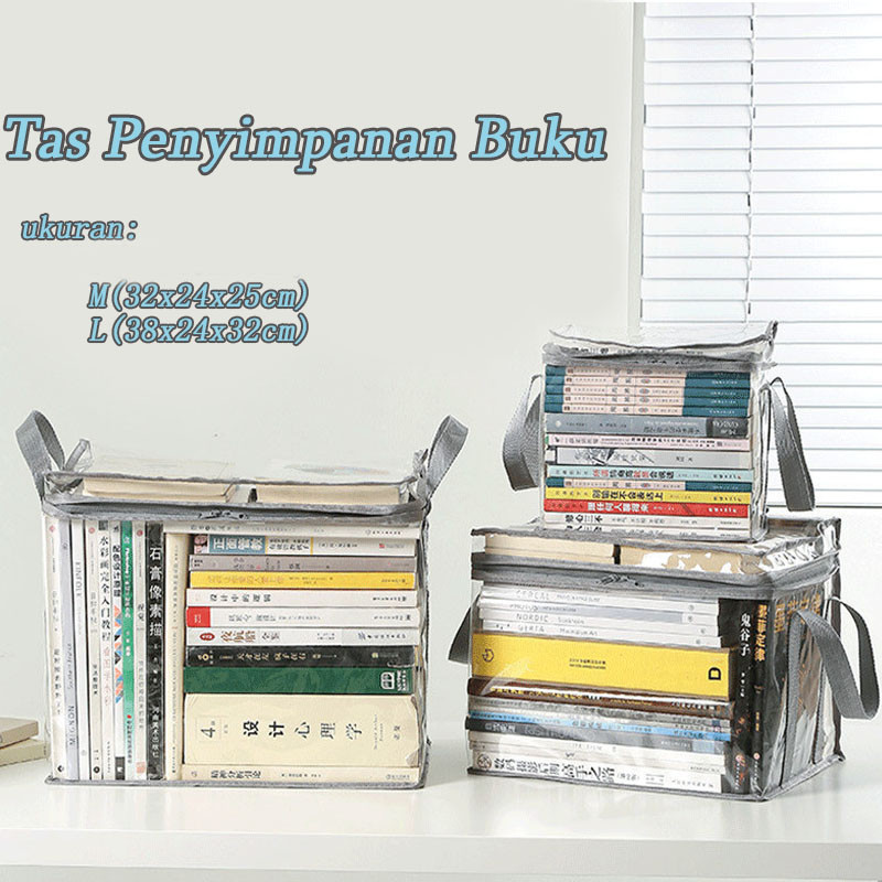 Jual COD Tas Penyimpanan Transparan / Tas Penyimpanan Buku / Tas ...