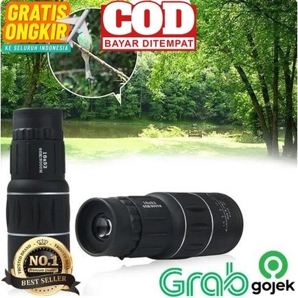 Jual Teropong outdoor binocular bushnell single powerview 16x52 DM ...