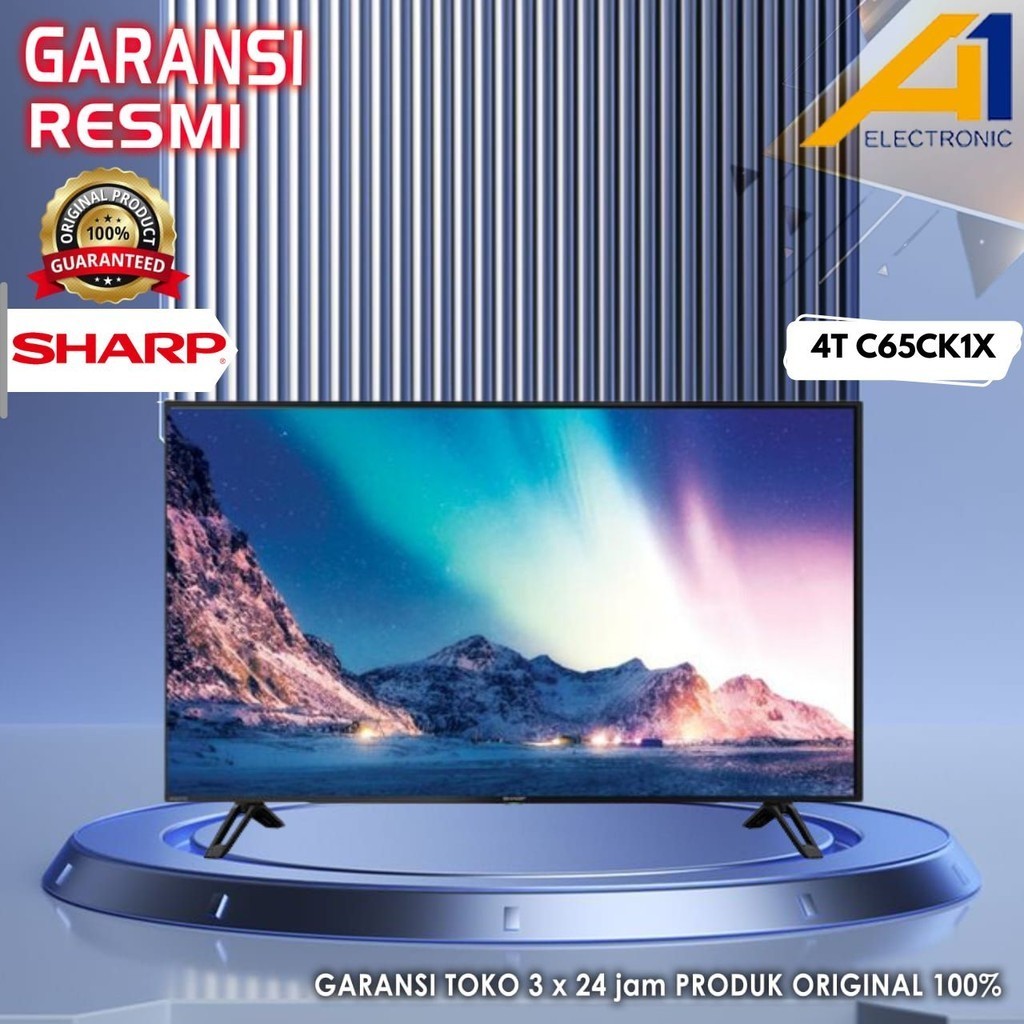 Jual LED TV SHARP 4T C65CK1X / 4TC65CK1X Smart Android TV UHD 4K 65 Inch | Shopee Indonesia