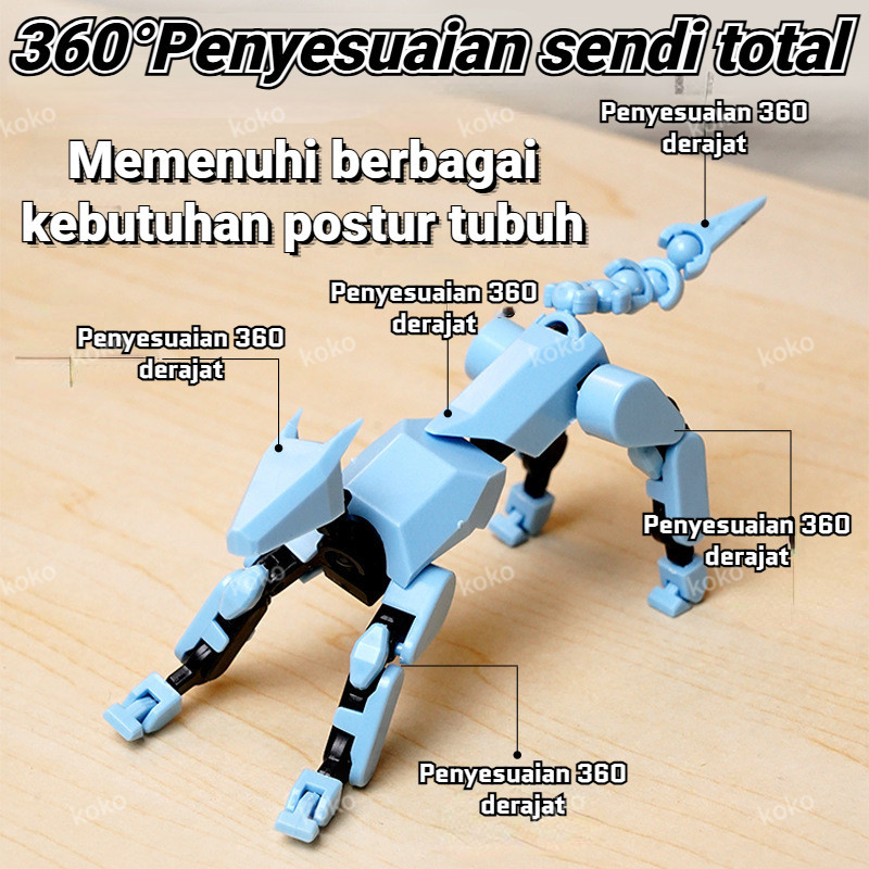 Jual Dummy 13 Action Figure Anjing,Mainan Pergeseran Bentuk Bergerak ...