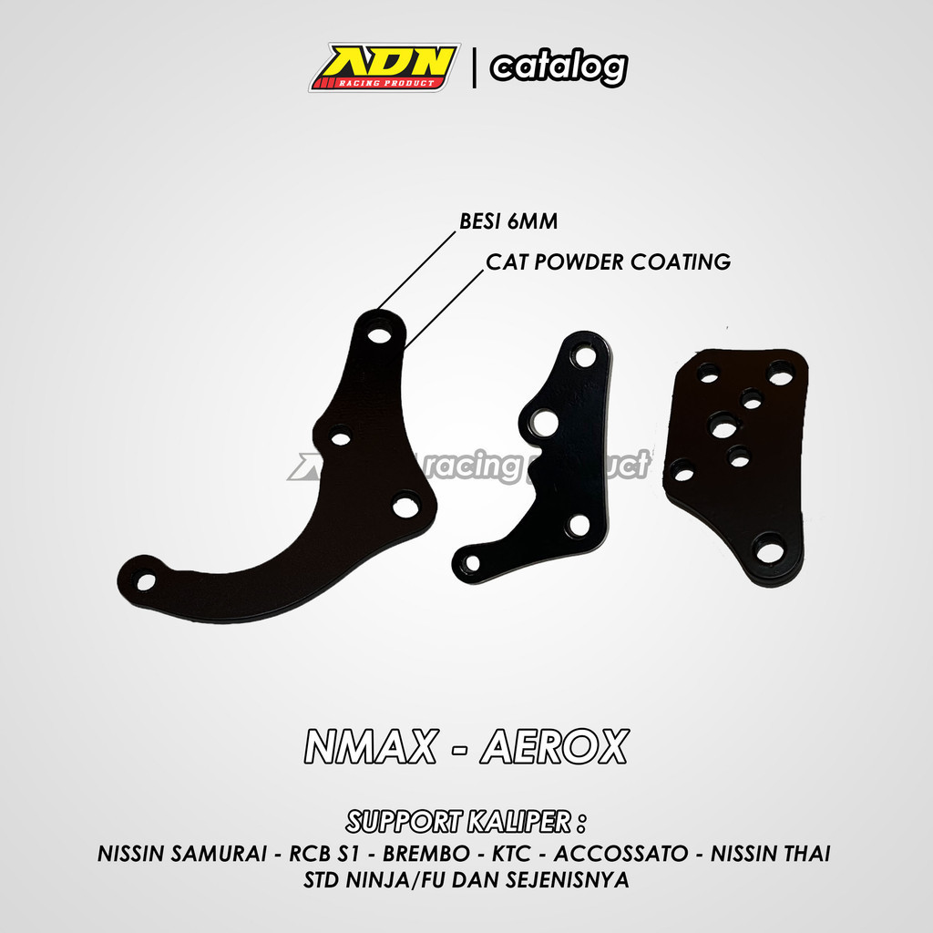 Jual Braket Kaliper Nissin Samurai 2P Nmax Aerox 230 260 MM | Shopee Indonesia