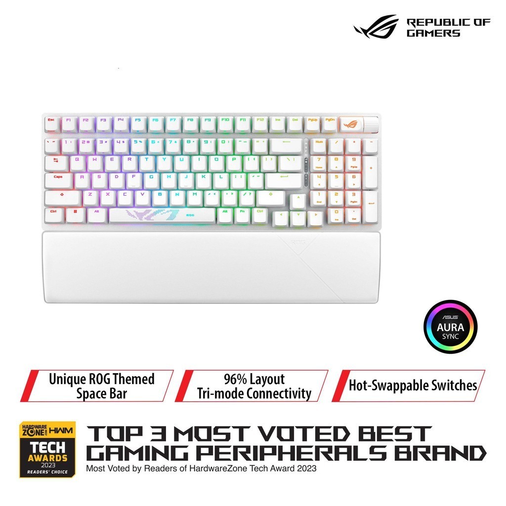 Jual ASUS ROG Strix Scope II 96 Wireless Moonlight | Shopee Indonesia