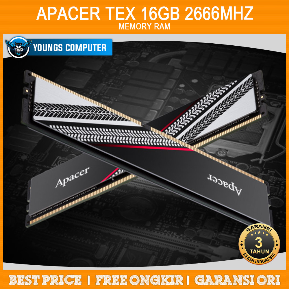 Jual RAM APACER TEX DDR4 16GB 2666Mhz Longdimm - Single Gaming Memory ...