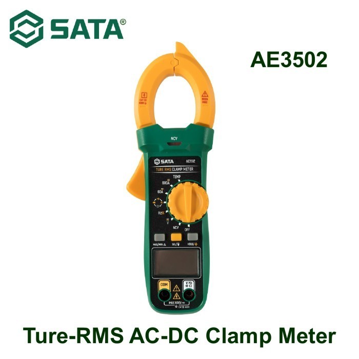 Jual SATATOOLS MultiTester Alat Pengukur Arus Listrik Jepit AE3502 Ture ...