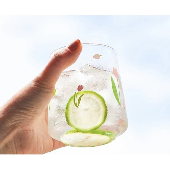 Jual SK Flo Korean Glass - Gelas Korea - Tulip, 229 Ml | Shopee Indonesia