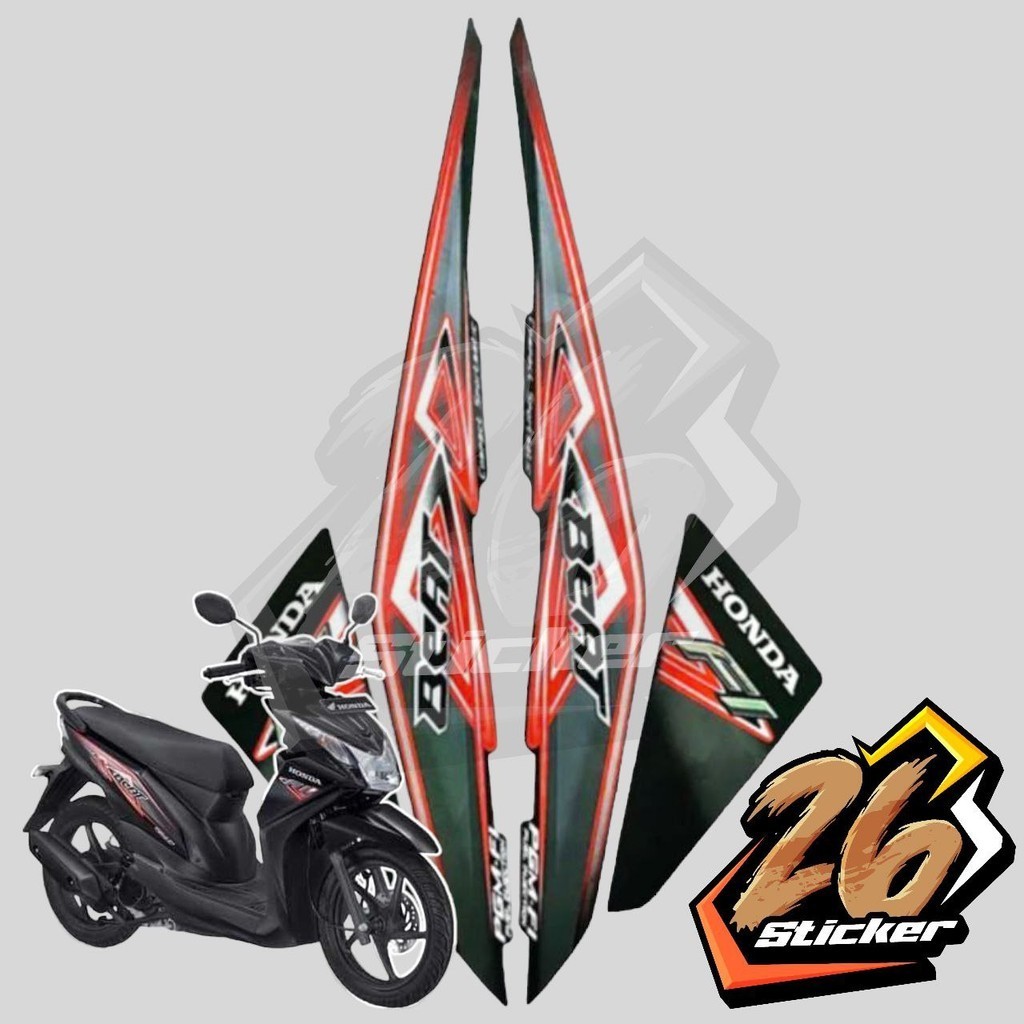 Jual STICKER STIKER POLET LIS STRIPING MOTOR FULL BODY HONDA BEAT FI ...