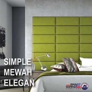 Jual Pure Linen 20x60cm | Headboard Bed Foam Wallpanel 3D Stiker ...