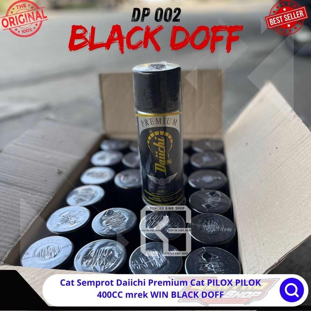 Jual Cat Semprot Daiichi Premium Cat PILOX PILOK 400CC mrek WIN BLACK ...