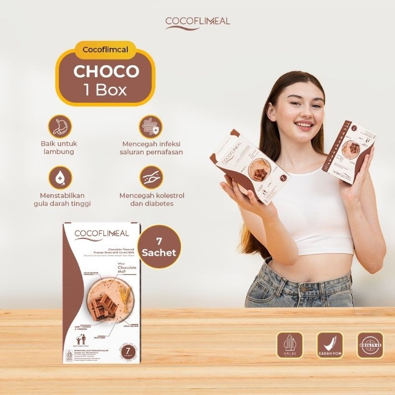 Jual Cocoflimeal Choco Isi 7 Sachet | Meal Replacement | Healthy Bones ...