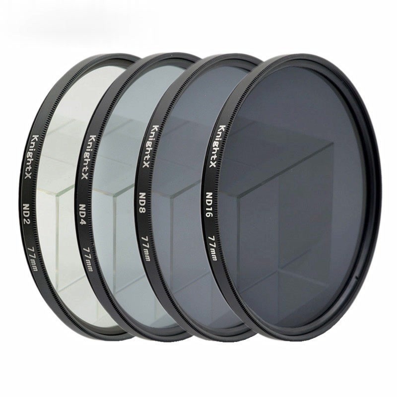 Jual 4 in 1 ND2 ND4 ND8 ND16 Filter 49 52 55 58 67 72 77mm Neutral ...
