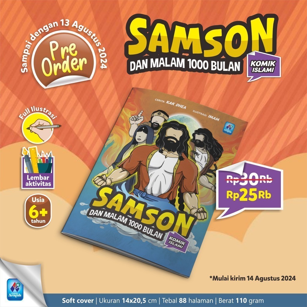 Jual Komik Anak - Samson dan Malam 1000 Bulan Pustaka Arafah PA | Shopee Indonesia