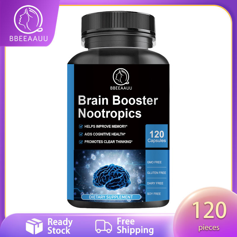 Jual BBEEAAUU Brain Health Capsule For Brain Booster Nootropics,Memory ...