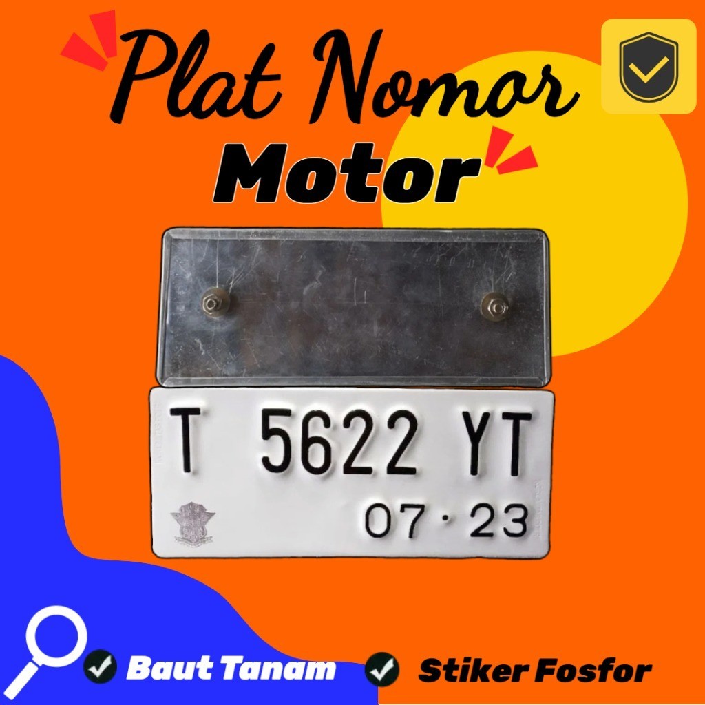 Jual CETAK PLAT NOMOR MOTOR FONT STANDAR | Shopee Indonesia